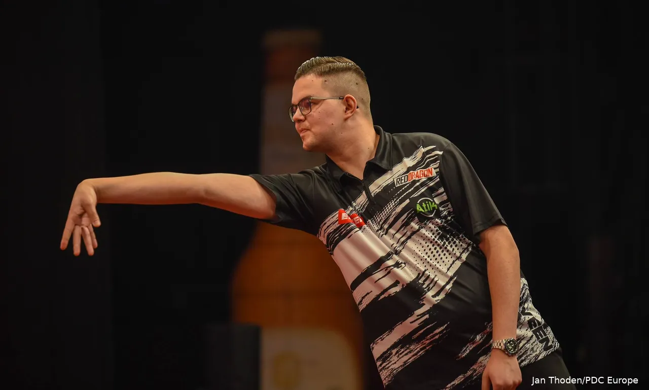 Spielplan Freitagnachmittag beim European Darts Grand Prix 2025: Leon Weber, Daniel Klose und ...